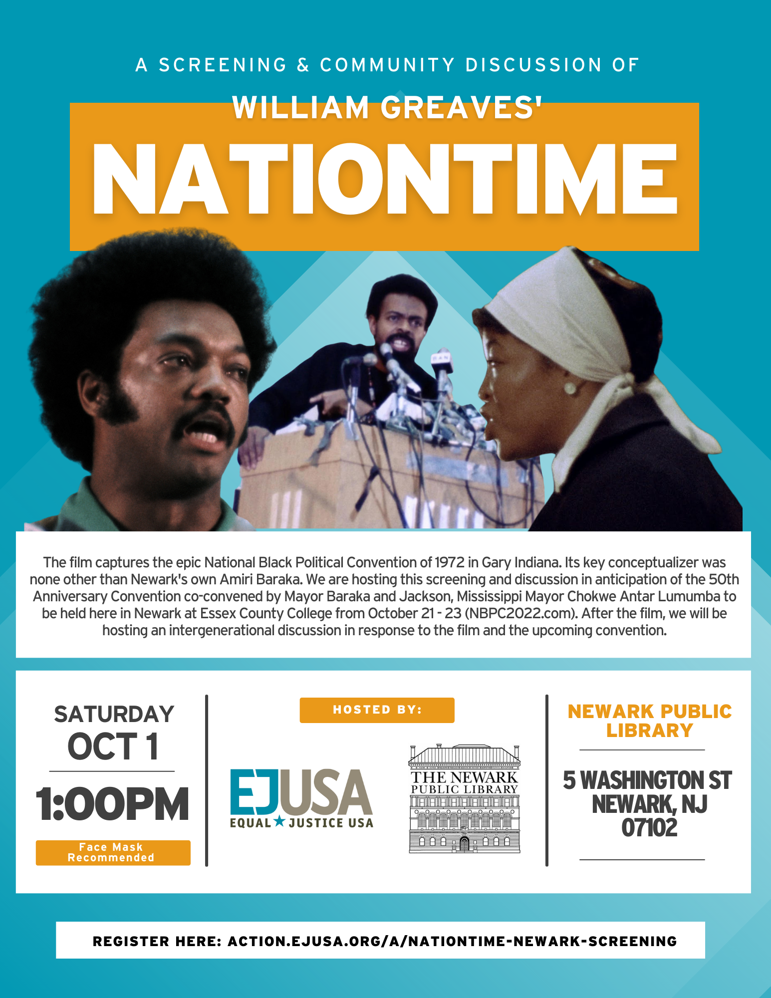 William Greaves Presents “NationTime” - Newark Public Library