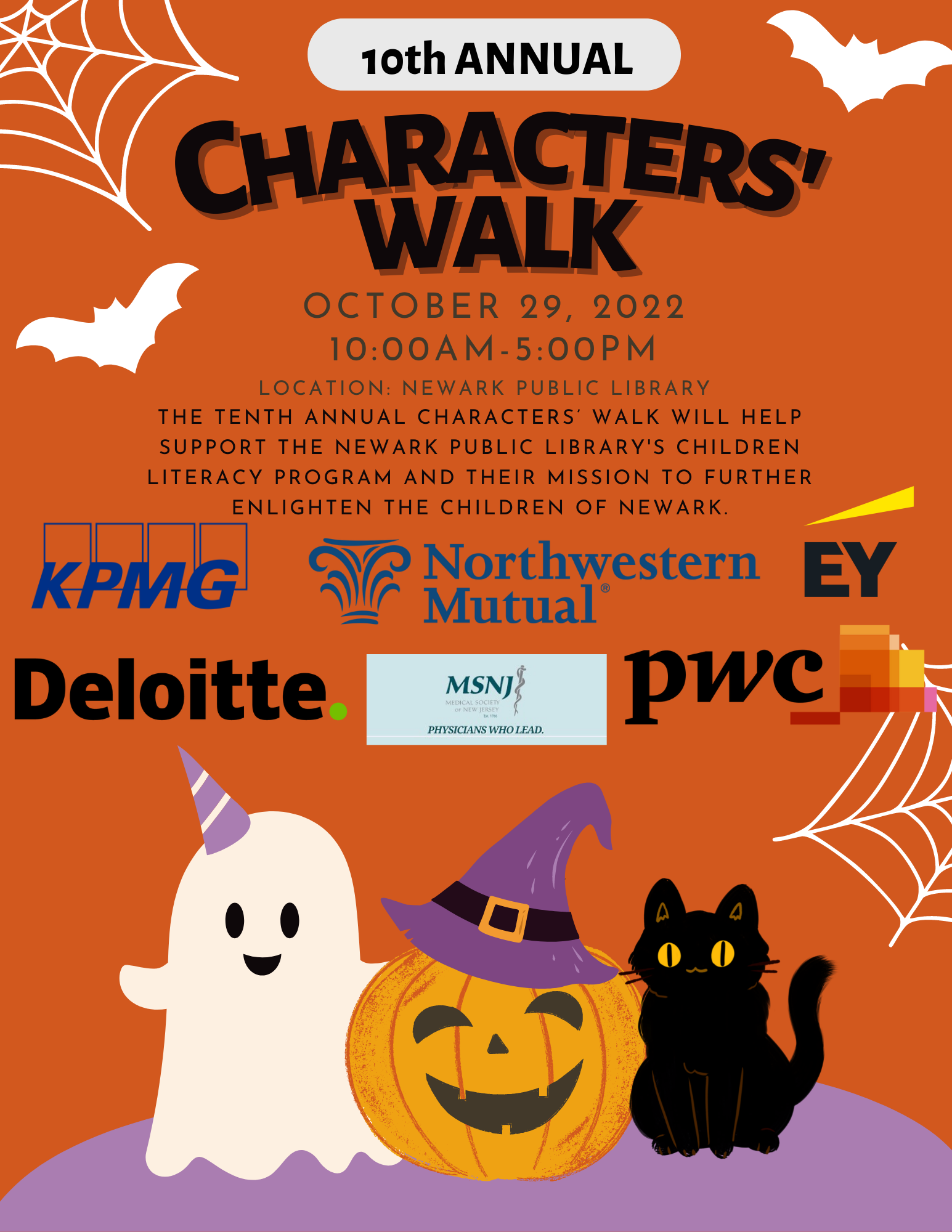 Tenth Annual Character’s Walk - Newark Public Library