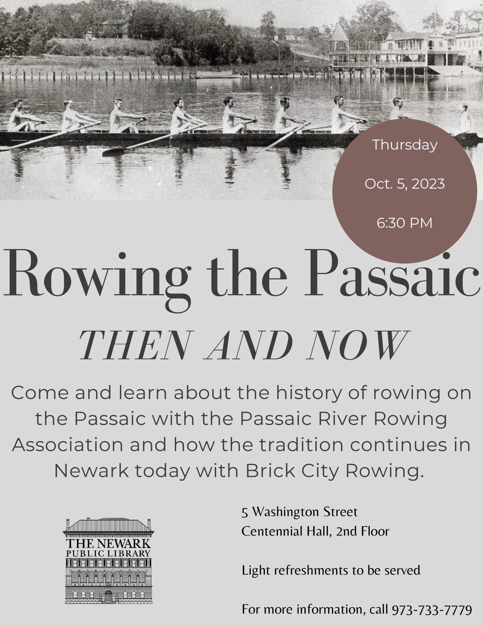 Rowing the Passaic: Then and Now - Newark Public Library